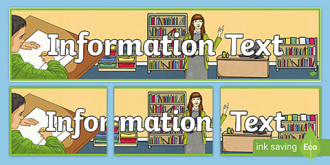Text Types 'Is It An Information Text?' Display Poster
