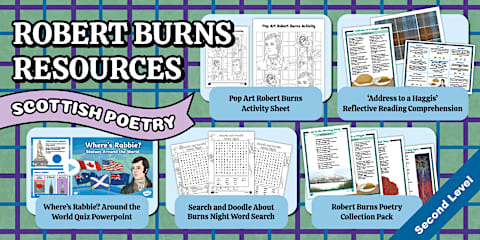 All About Robert Burns Differentiated Reading Comprehension Activity