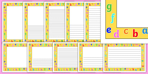 Alphabet Page Border