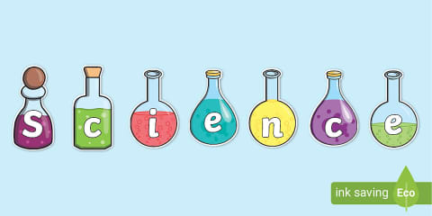 Science On Bottles Display Banner