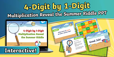 Fourth Grade 4-Digit by 1-Digit Multiplication Reveal the Halloween ...