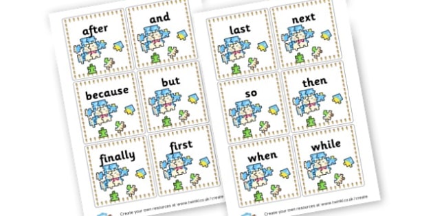 Connective Word Cards