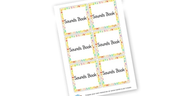 Sounds Book Labels - Book Labels Primary Resources