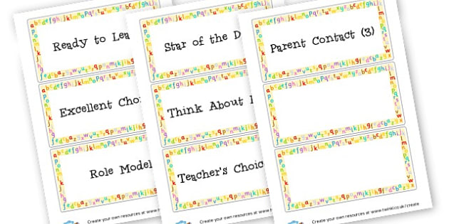 Class Behaviour Chart (teacher made)