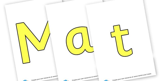 Maths Working Wall Display Lettering (teacher made)