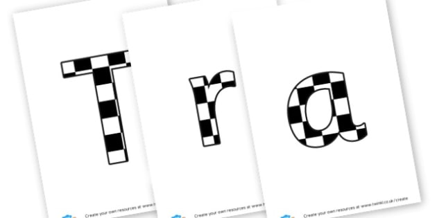 Transport - Display lettering Beech - display lettering