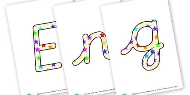 English Lettering (teacher made)