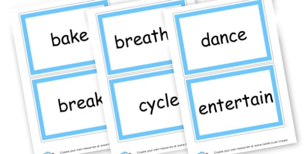 Verbs Cards (teacher made)