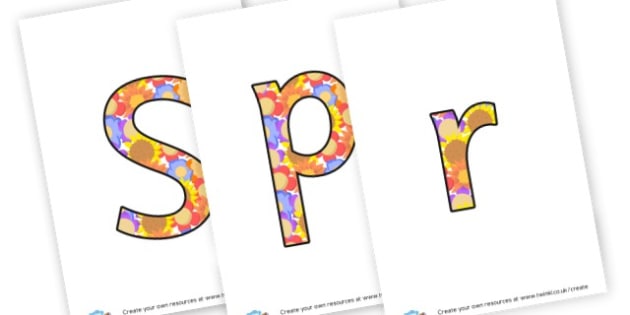 Spring 1 Display Lettering - display lettering