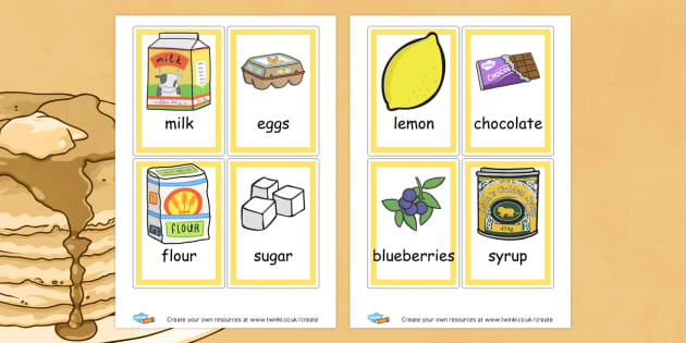 FREE! - Pancake words (teacher made)