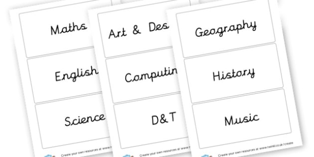 FREE! - Area Labels (teacher made)