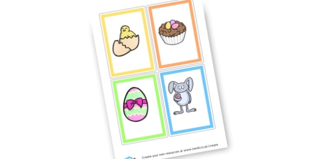 Easter Cards - display lettering (teacher made)