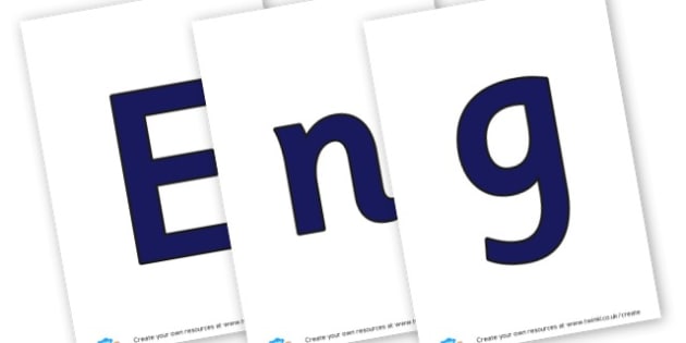 English Learning Wall Rosherville - display lettering