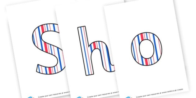 Shop Sign - Display Lettering (teacher made)