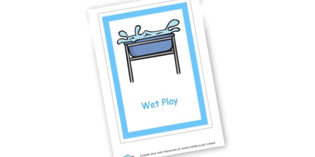 wet play label