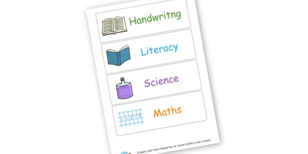 book labels - display lettering (teacher made)