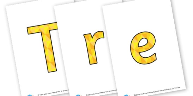 Treasured work - display lettering