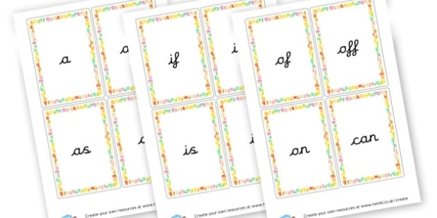 Phase 2 High Frequency Words (teacher made)