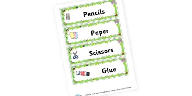 Minibeast Themed Drawer Labels (teacher made)