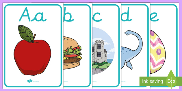 Cursive Alphabet Display Posters teacher Made 