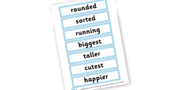 Suffix Resources | Primary Resources | KS1 | Printable