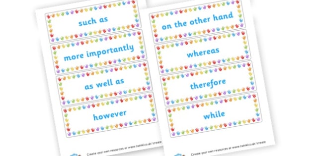 Level 3 Connective Cards (teacher made)