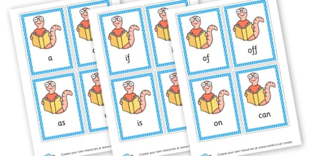 Phase 2 words flashcards (teacher made)