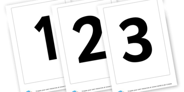 Numbers - display lettering (teacher made)