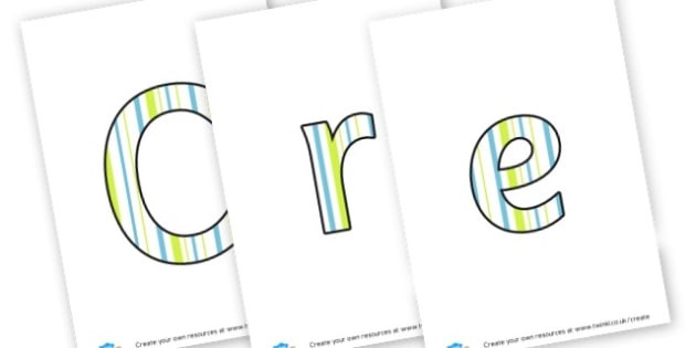 Creative Area - display lettering (Teacher-Made)