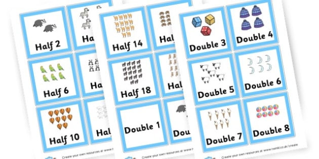 Doubles and Halves - Doubling & Halving Primary Resources