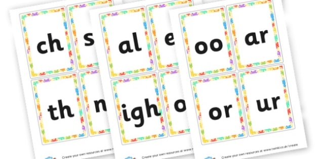 Phase 3 Phonemes - display lettering