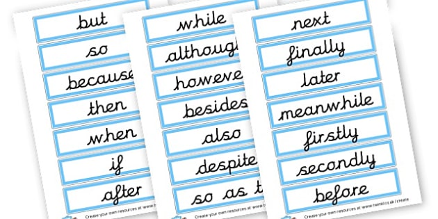 Connectives (teacher made)