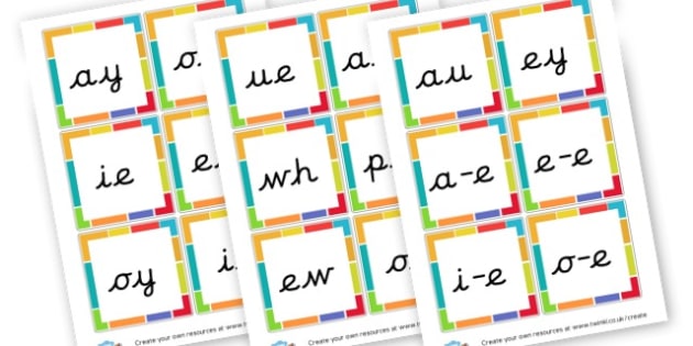 Phase Five Sound Cards (teacher made)