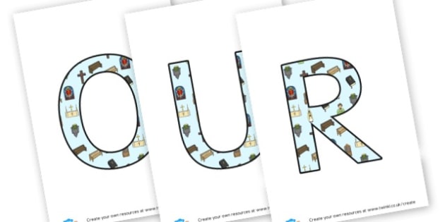 Christian Values - Display Lettering (teacher made)