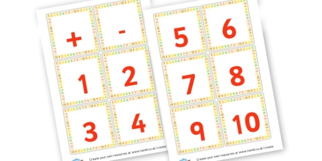 Numbers Cards (teacher made)
