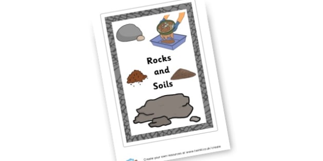 Rocks and Soils Title Page - Rocks, Earth & Soil Primary