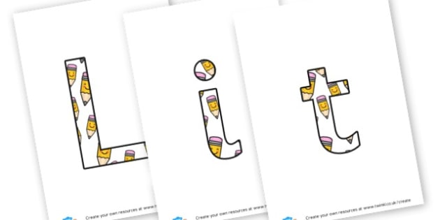 Literacy Learning Wall - display lettering (teacher made)