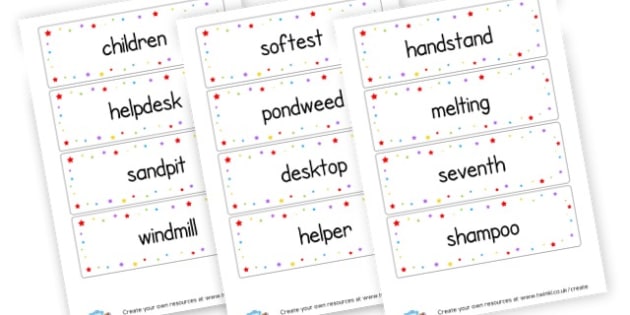 Polysyllabic Phase 4 Word Cards - Phase 4 Visual Aids Primary