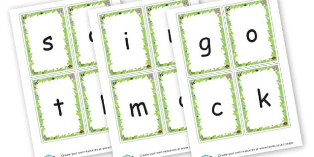 phase 2 Flash Cards (bug border)