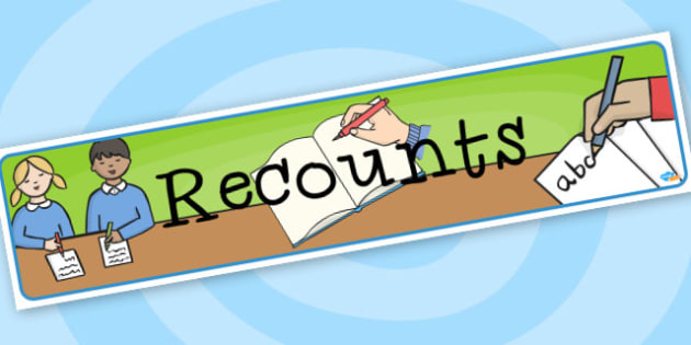 Recounts - Display Banner (teacher made)