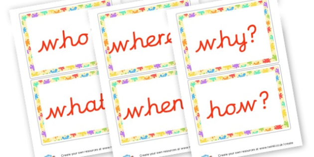 Cursive Question Words (teacher made)