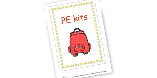 PE kits sign