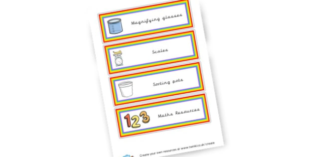 Labels (teacher made)