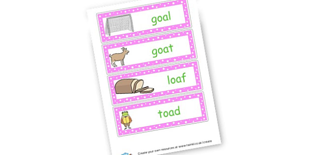 oa Words Cards (teacher made)