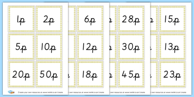 Money Cards (teacher made)