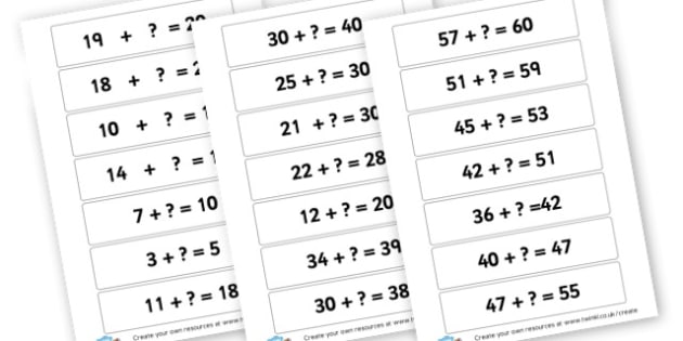 Adding Number Sentences (teacher made)