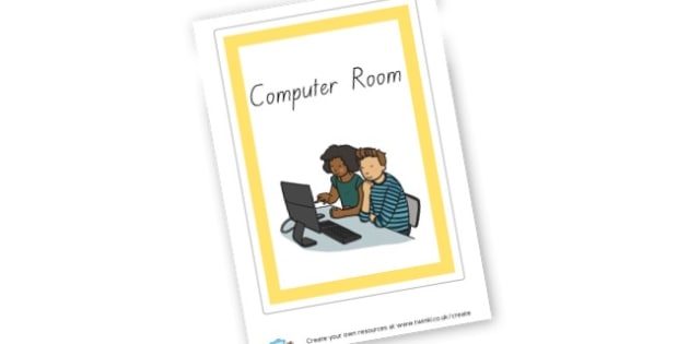 Computer Room Poster (teacher made)