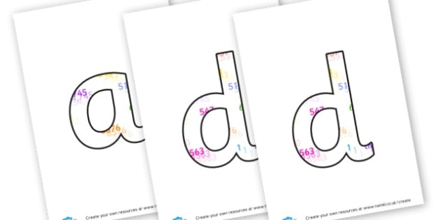 Addition Lettering (Teacher-Made)