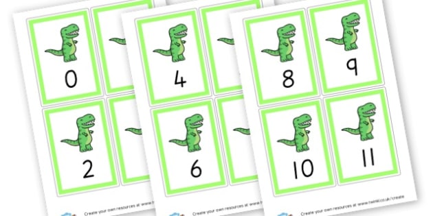Number Cards 1-20 (Green) (teacher made)