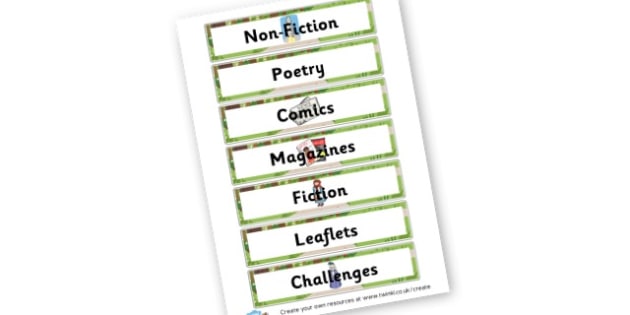 Pretty Reading Labels (teacher made)